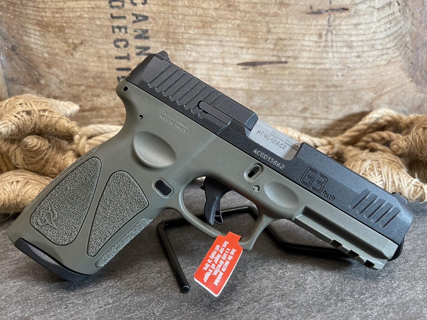 Taurus G3 OD Green 4" 9mm - NEW - harveysauctions.com