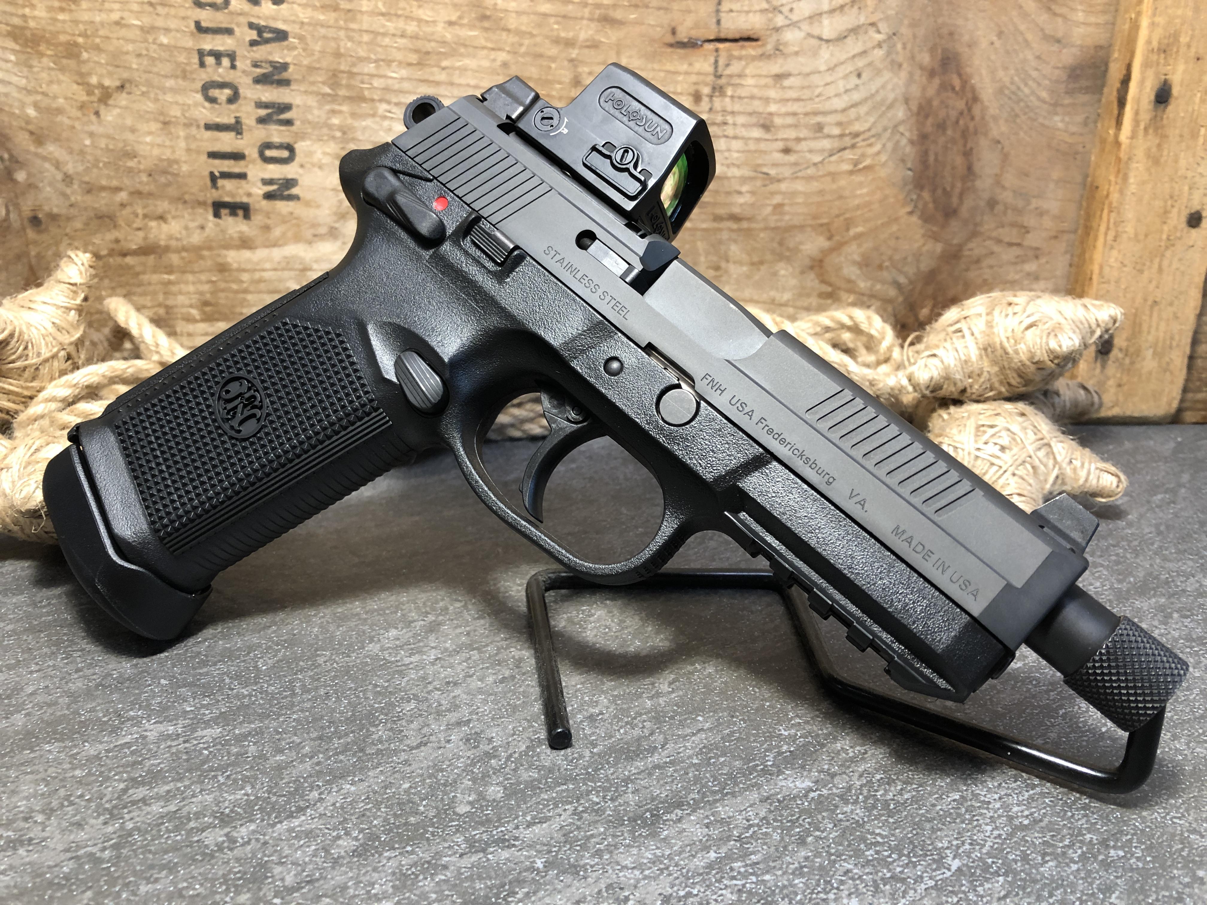 New FNH FNX-45 Tactical .45ACP W/ Holosun 2MOA Red Dot ...