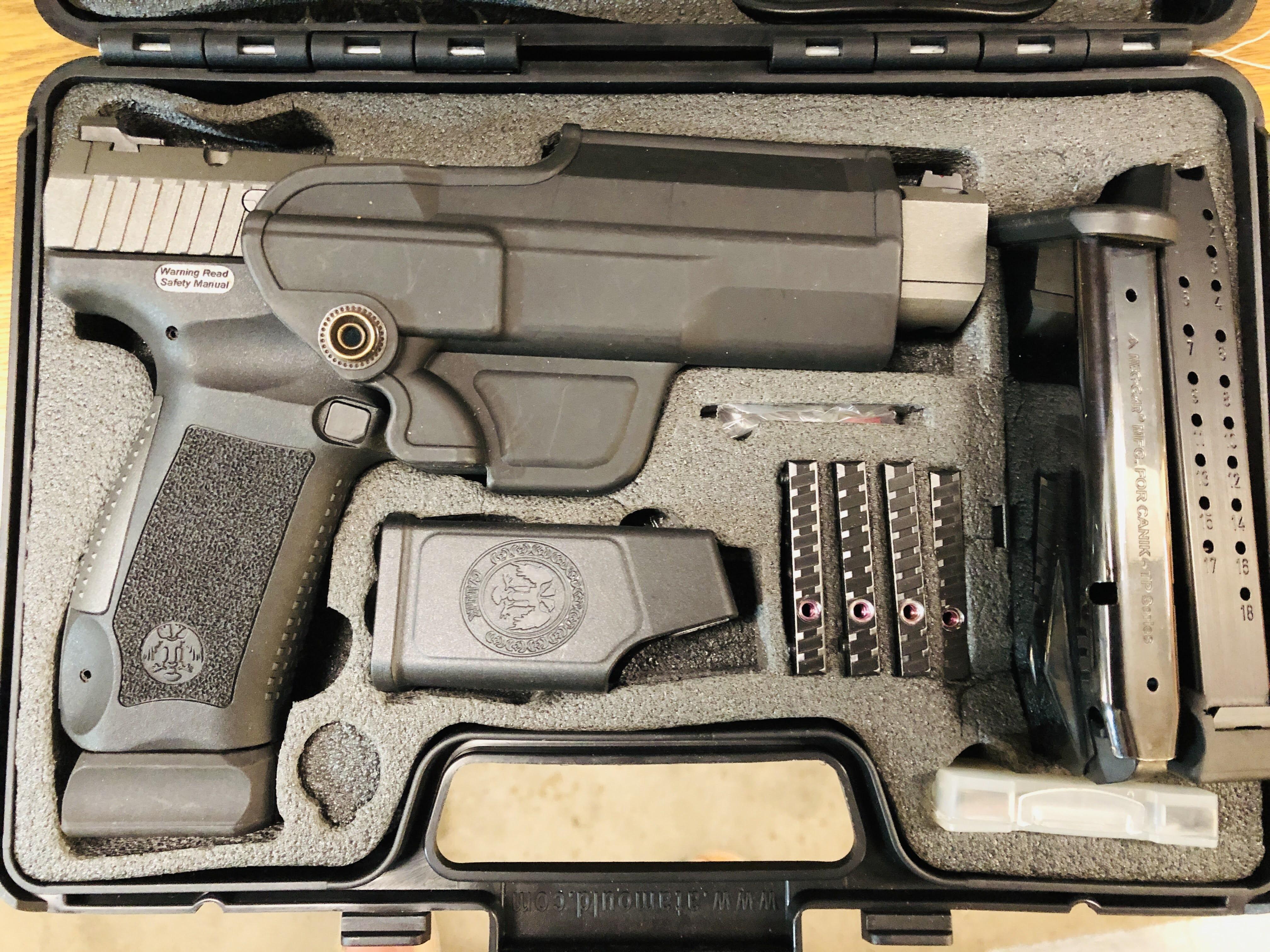 Canik TP9SFX 5.25" 9mm, in original case - Used - harveysauctions.com