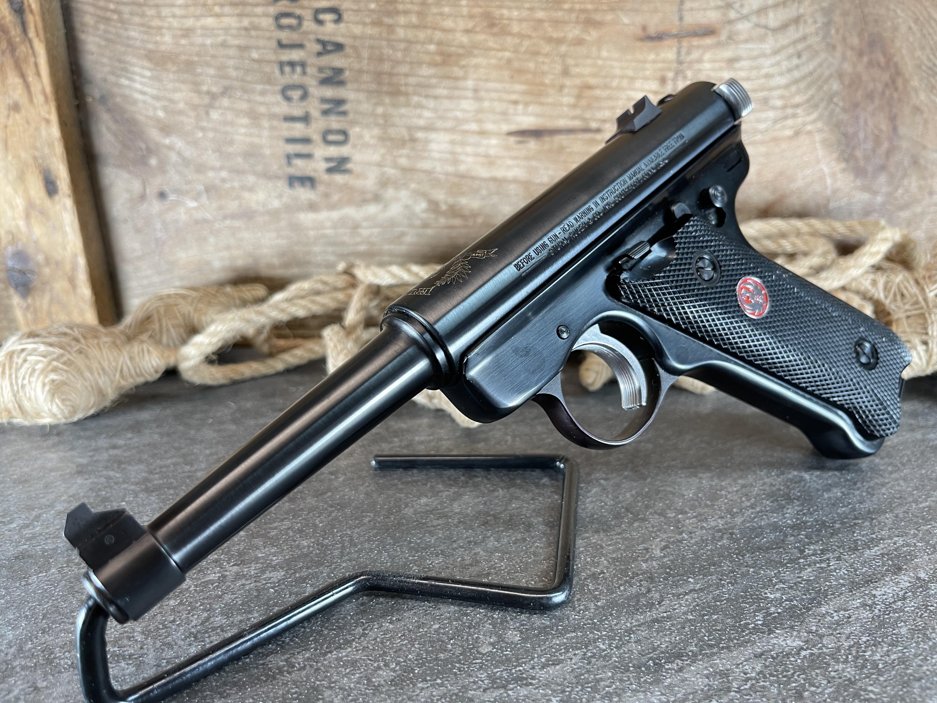 Ruger Mark II 4 5 22LR 50th Anniversary In Original Case Pre Owned Ruger Mark II 4 5 22LR 50th Anniversary In Original Case Pre Owned