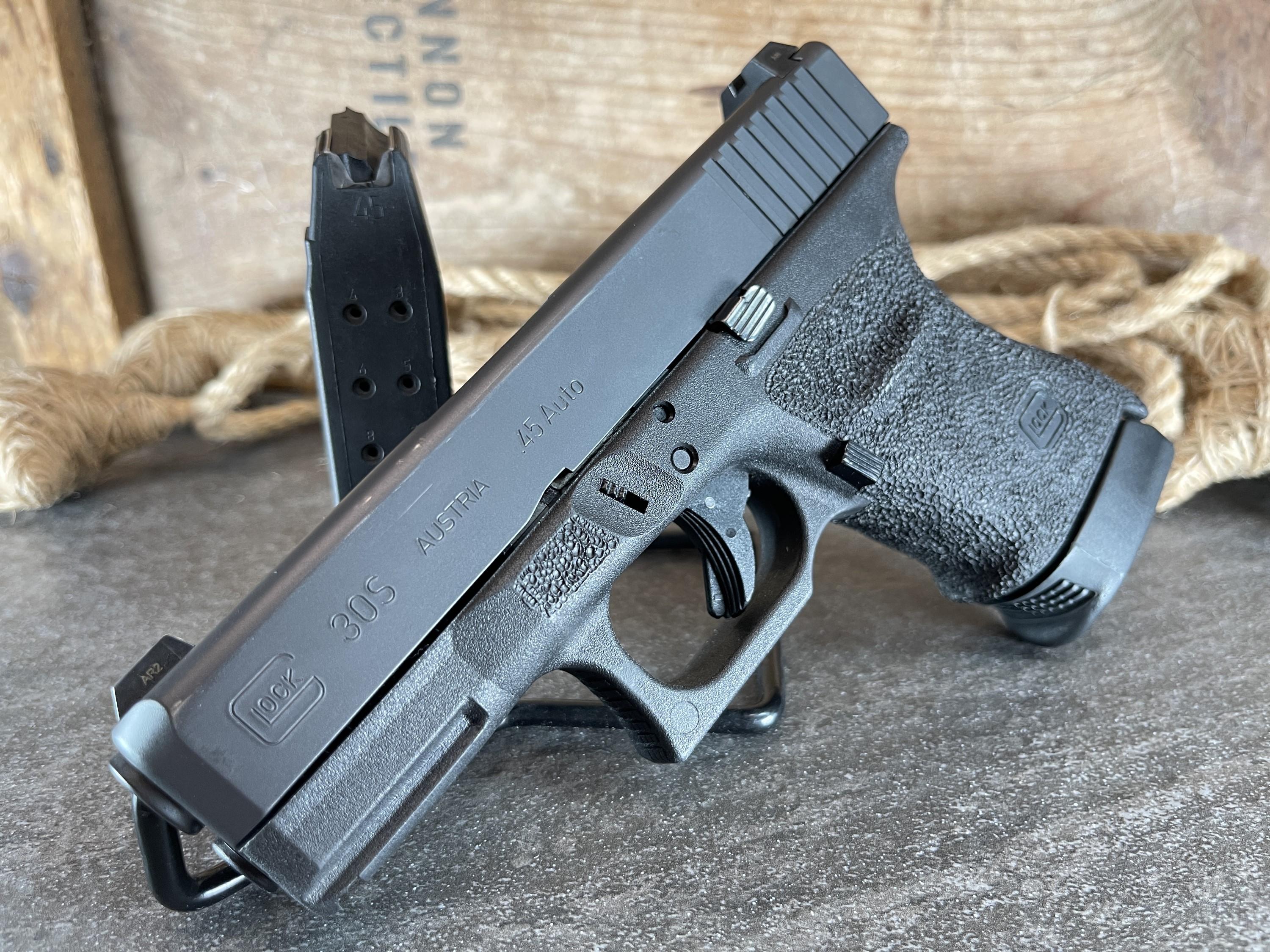 Glock 30S 3.8” .45ACP, in original case - Pre-Owned - harveysauctions.com