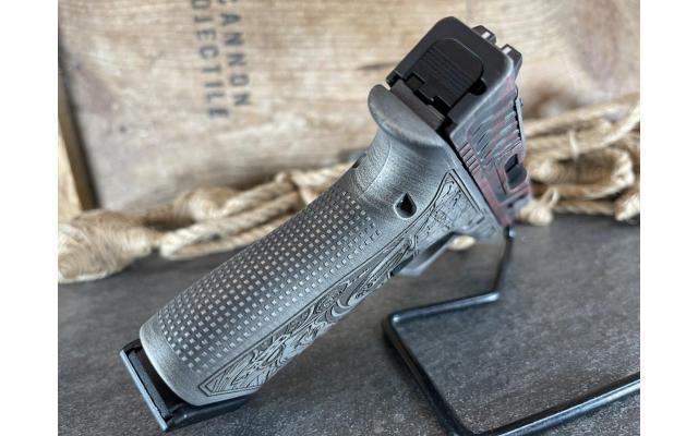 Glock 43X 3.39” 9mm, “Rising Sun Bushido” - NEW!!! - harveysauctions.com