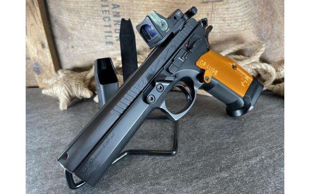CZ CZ-75 Tactical Sport 5.4" .40S&W w/ Trijicon RMR optic, in original ...