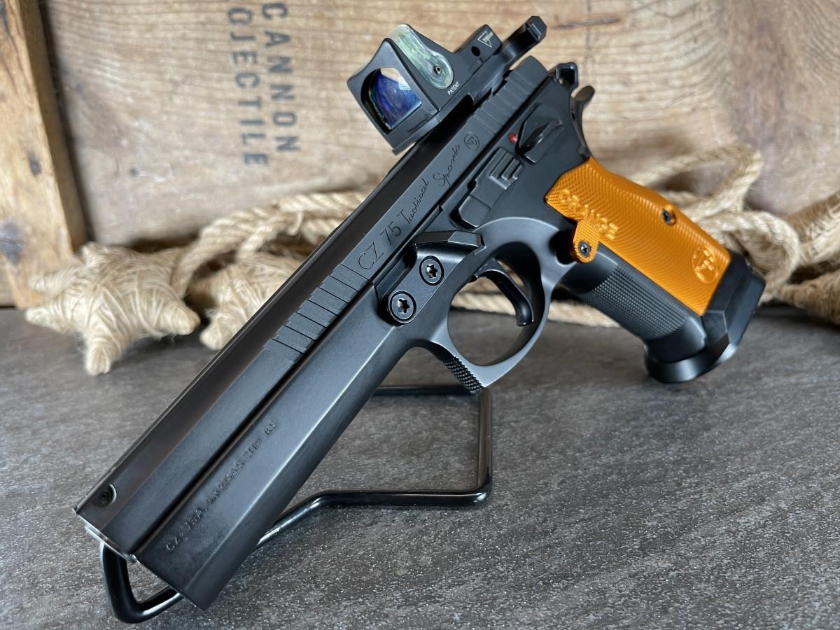 CZ CZ-75 Tactical Sport 5.4" .40S&W w/ Trijicon RMR optic, in original ...