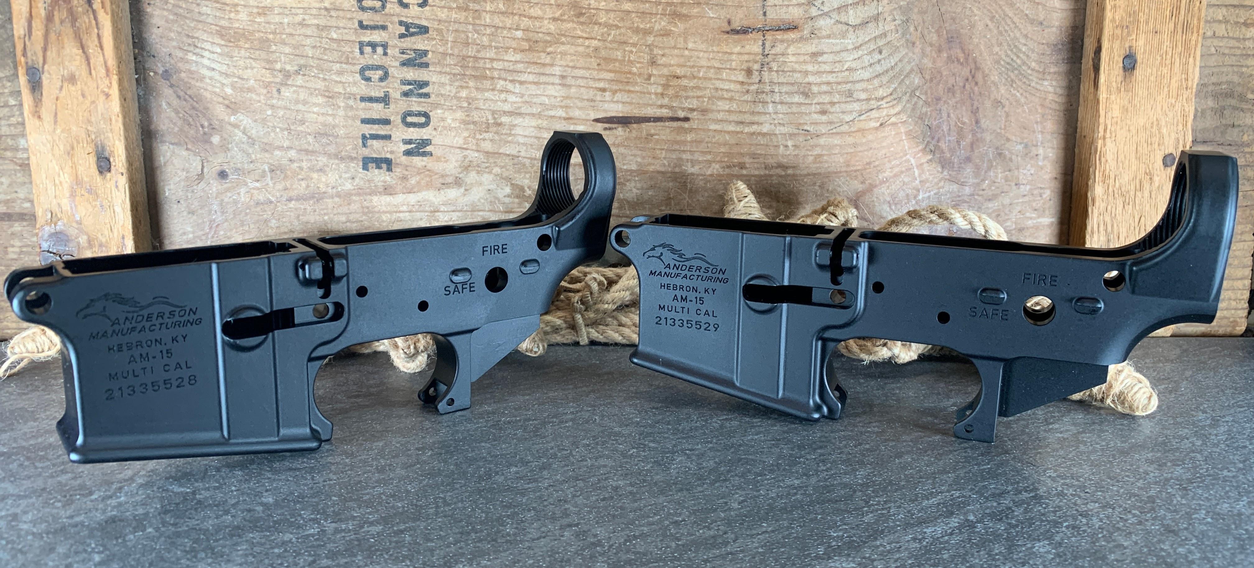 Pair of Consecutively Serialized Anderson AM15 Lower Receivers ...