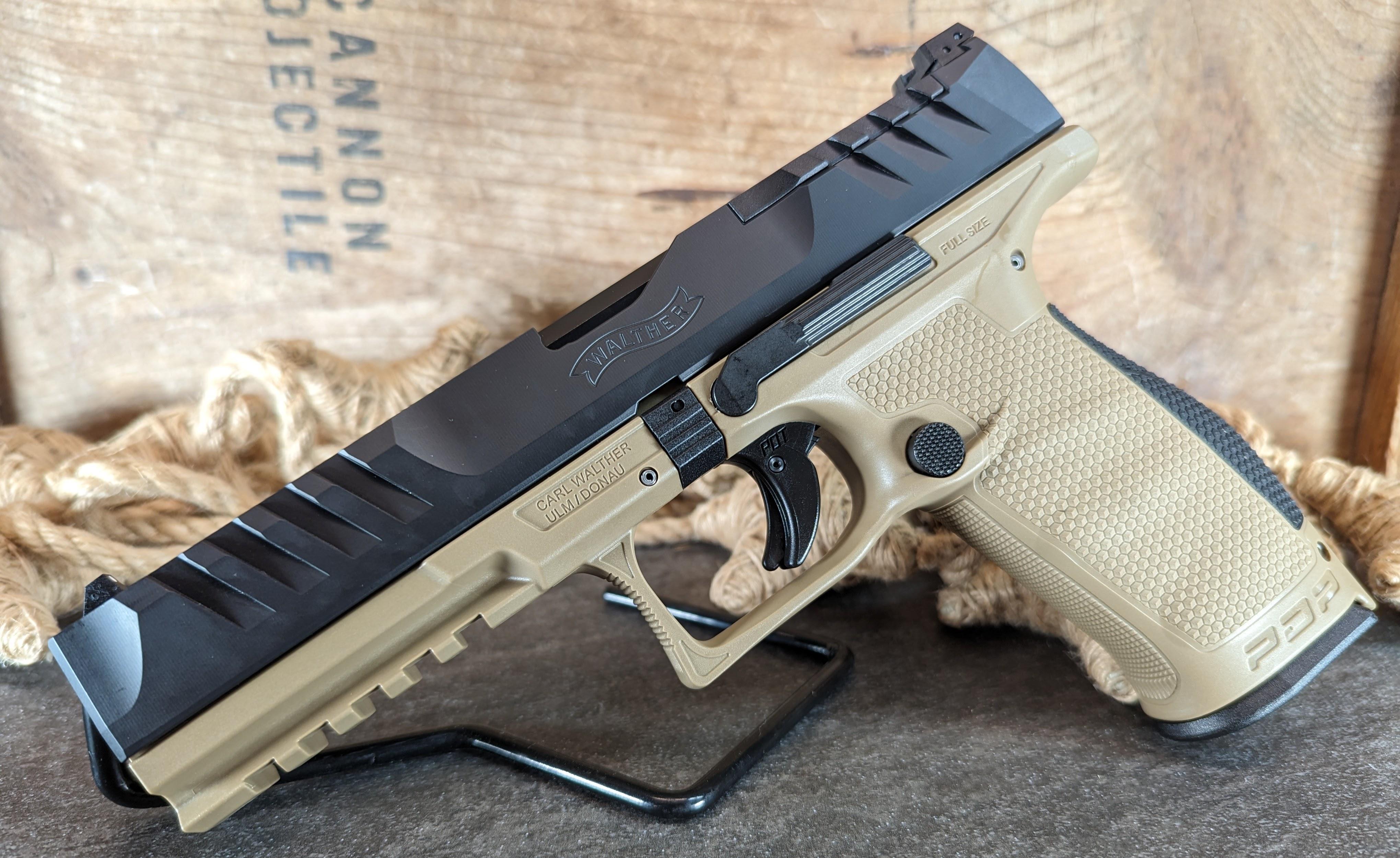New Walther PDP Full Size 9mm in Tan - harveysauctions.com