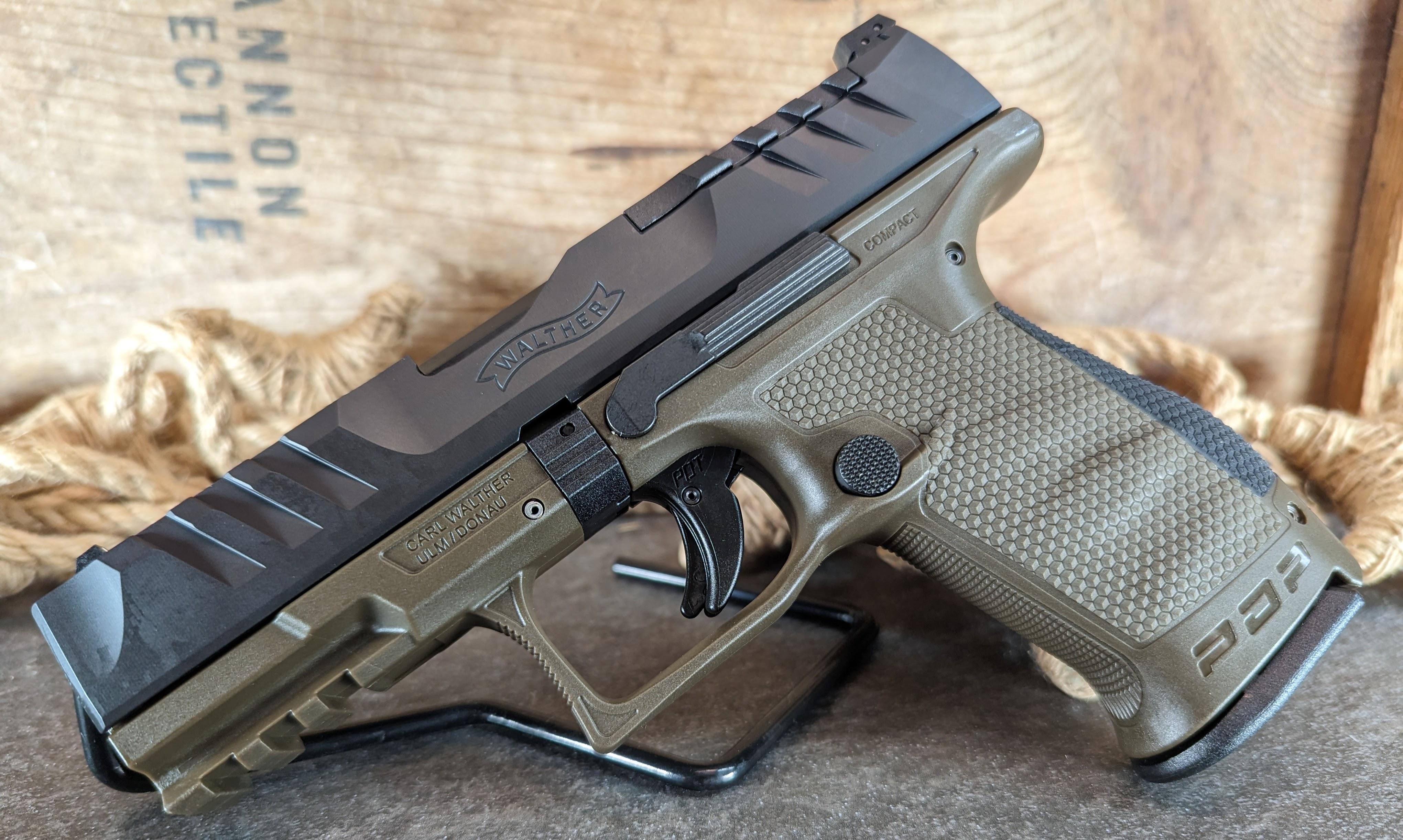 New Walther PDP Compact 9mm in OD Green - harveysauctions.com