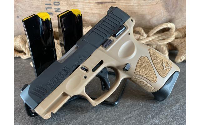 New Taurus G3C Optic Ready 9mm Tan/Black - harveysauctions.com