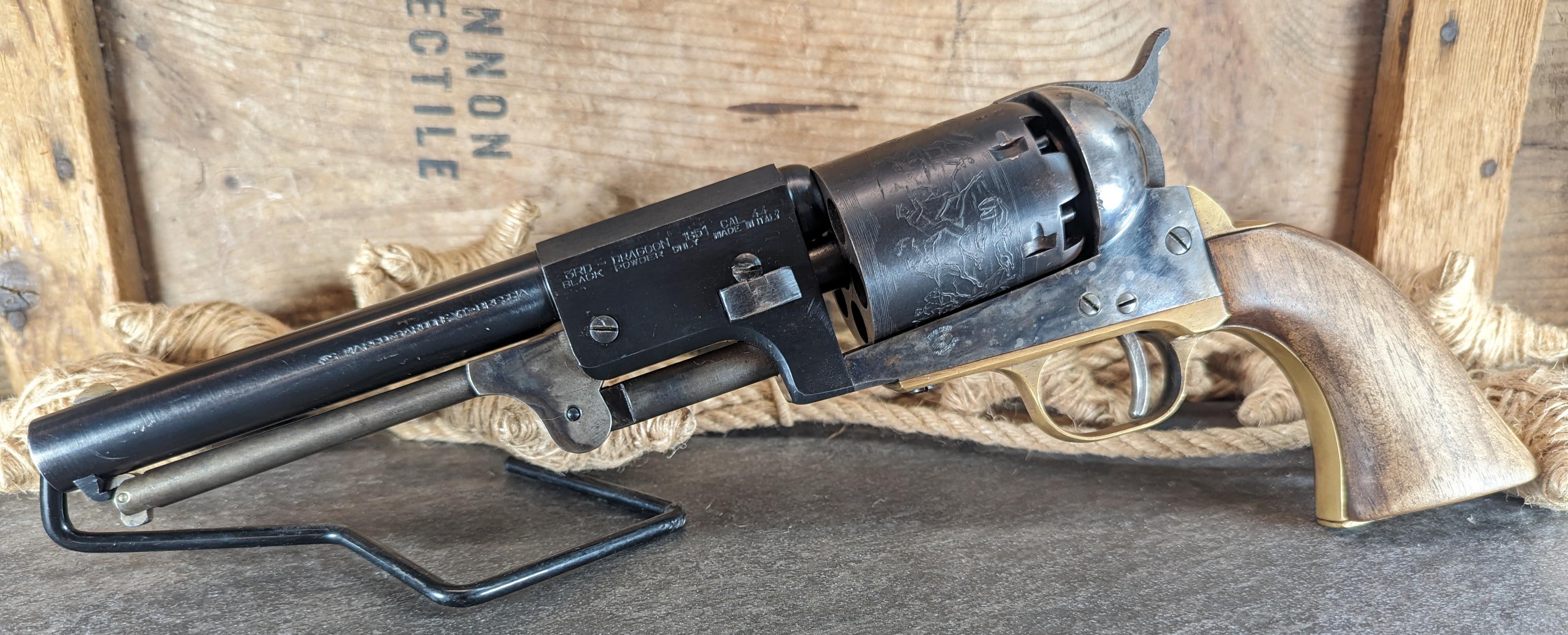 Pre-Owned Armi San Marco Dragoon 1851 .44Cal Black Powder Revolver ...