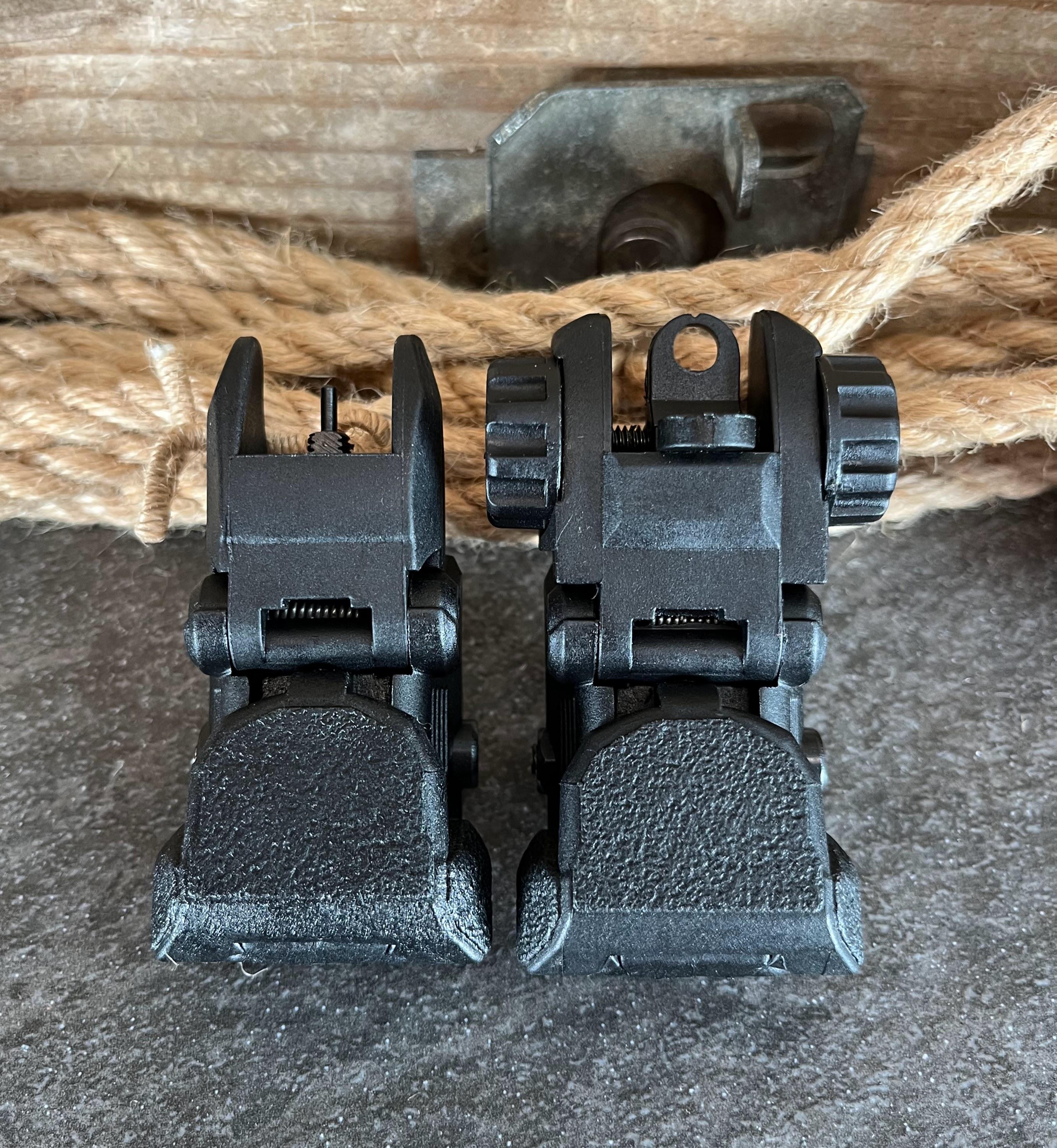 Pre-owned Tiger Rock AR-15 Front & Rear Flip Up Sights ...