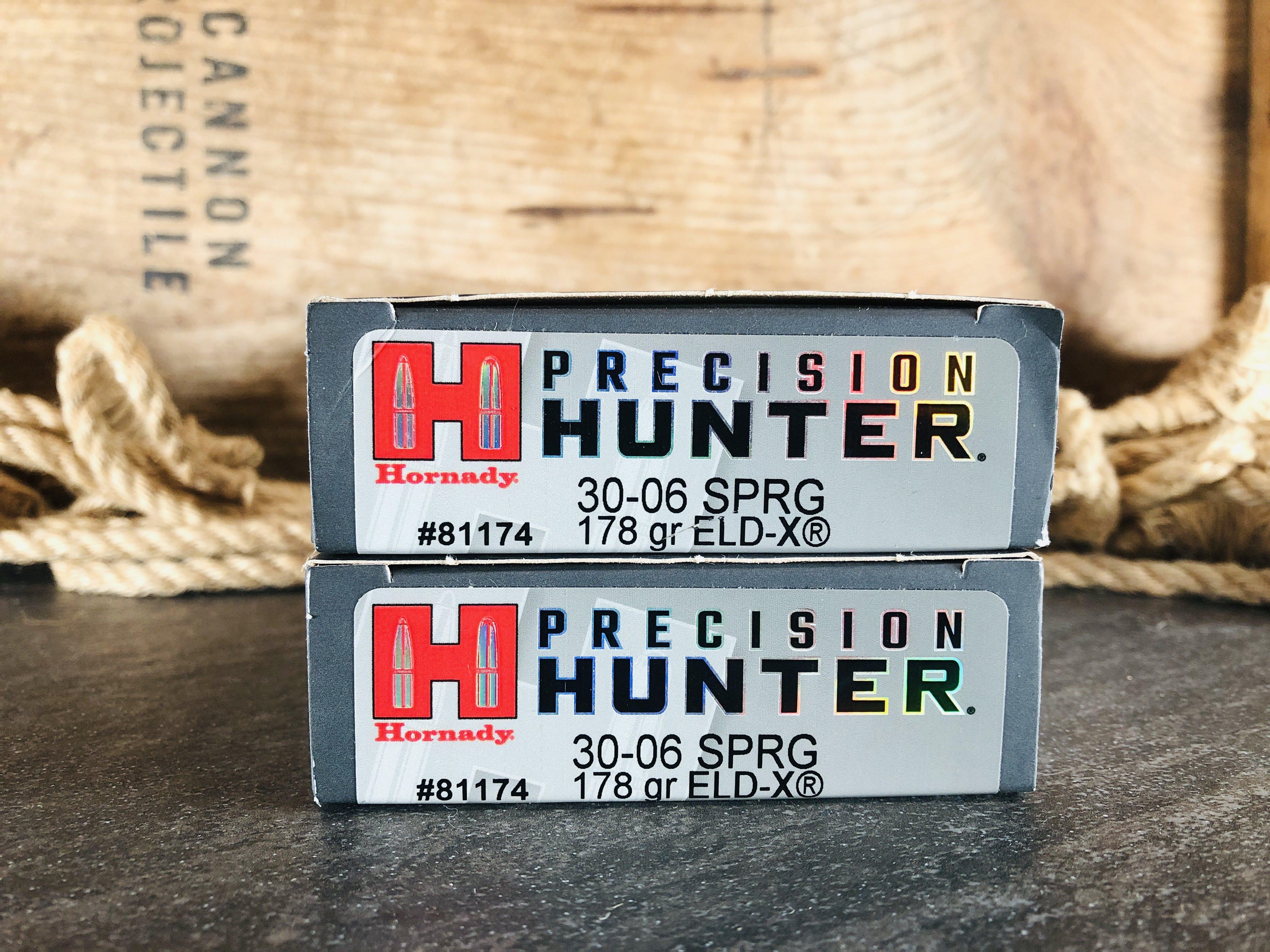 40 Rounds of Hornady Precision Hunter .30-06 SPRG 178gr ELD-X ...