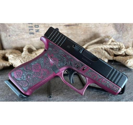 Pre-owned Glock 43x Black Cherry Paisley 9mm In Hard Case ...