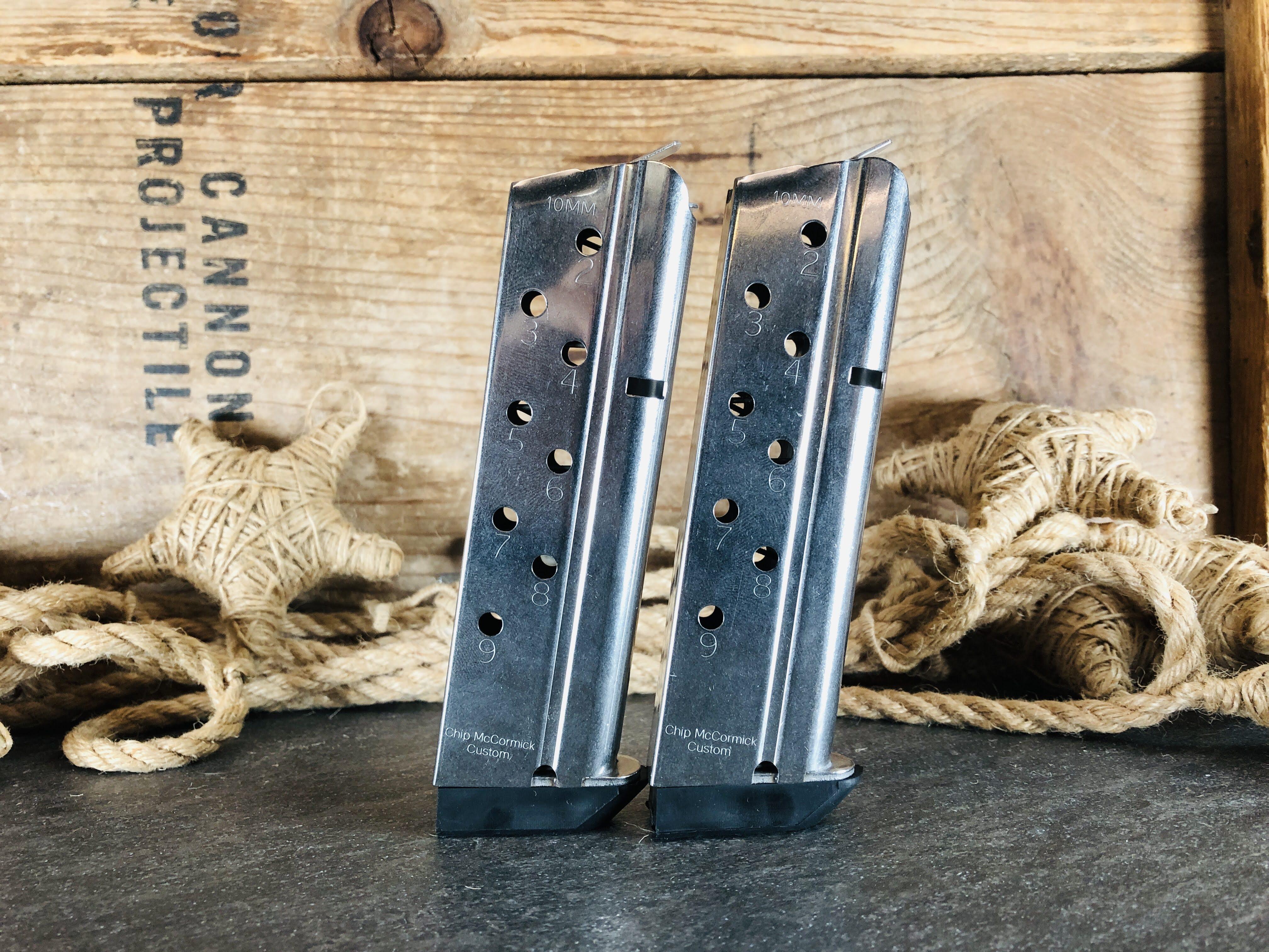 Two New NighHawk 1911 10mm Nine Round Capacity Magazines ...