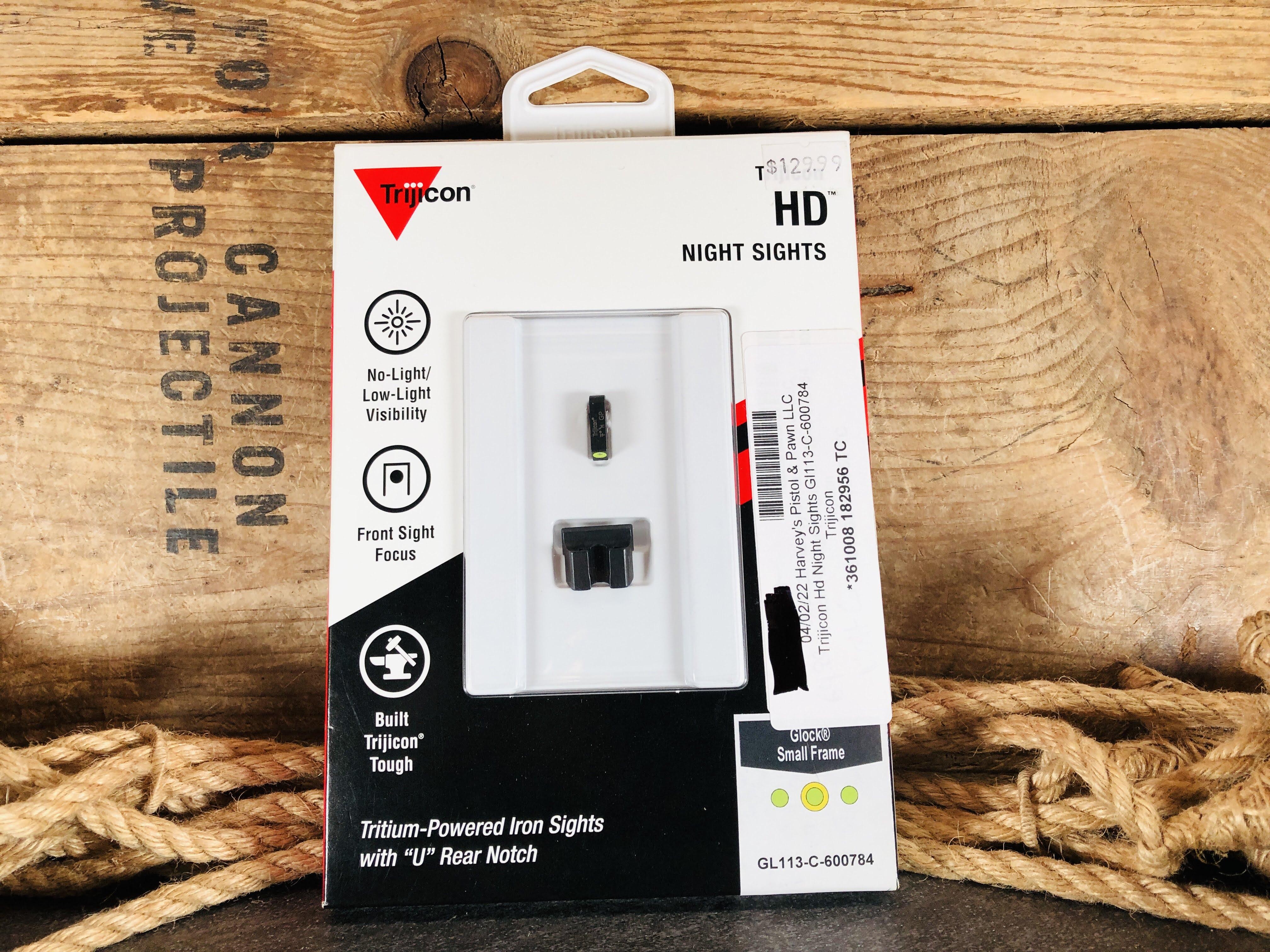 New Trijicon GL113-C-600784 Glock Small Frame Night Sights ...