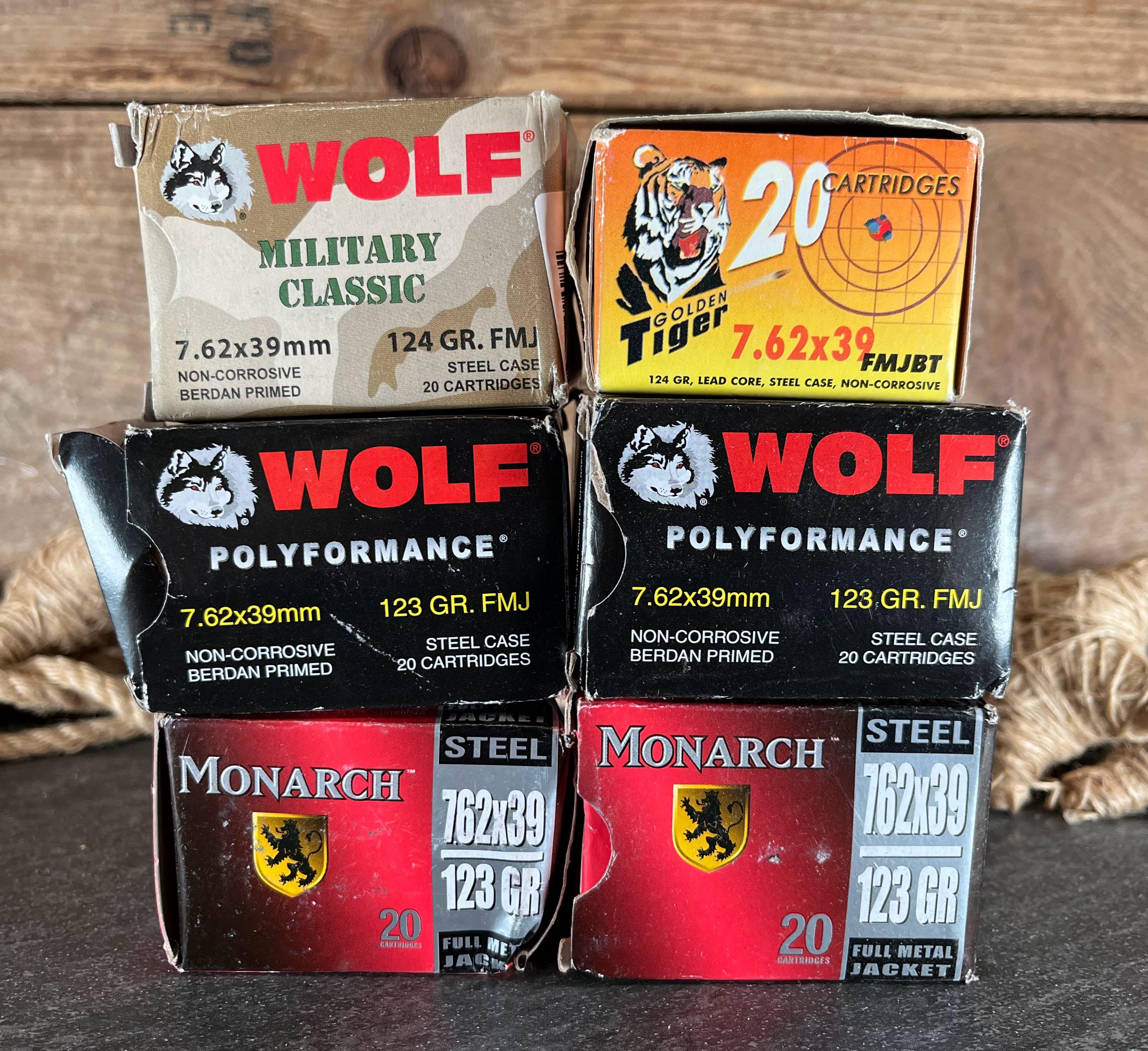 112 Rounds of Steel Case 7.62x39mm - harveysauctions.com