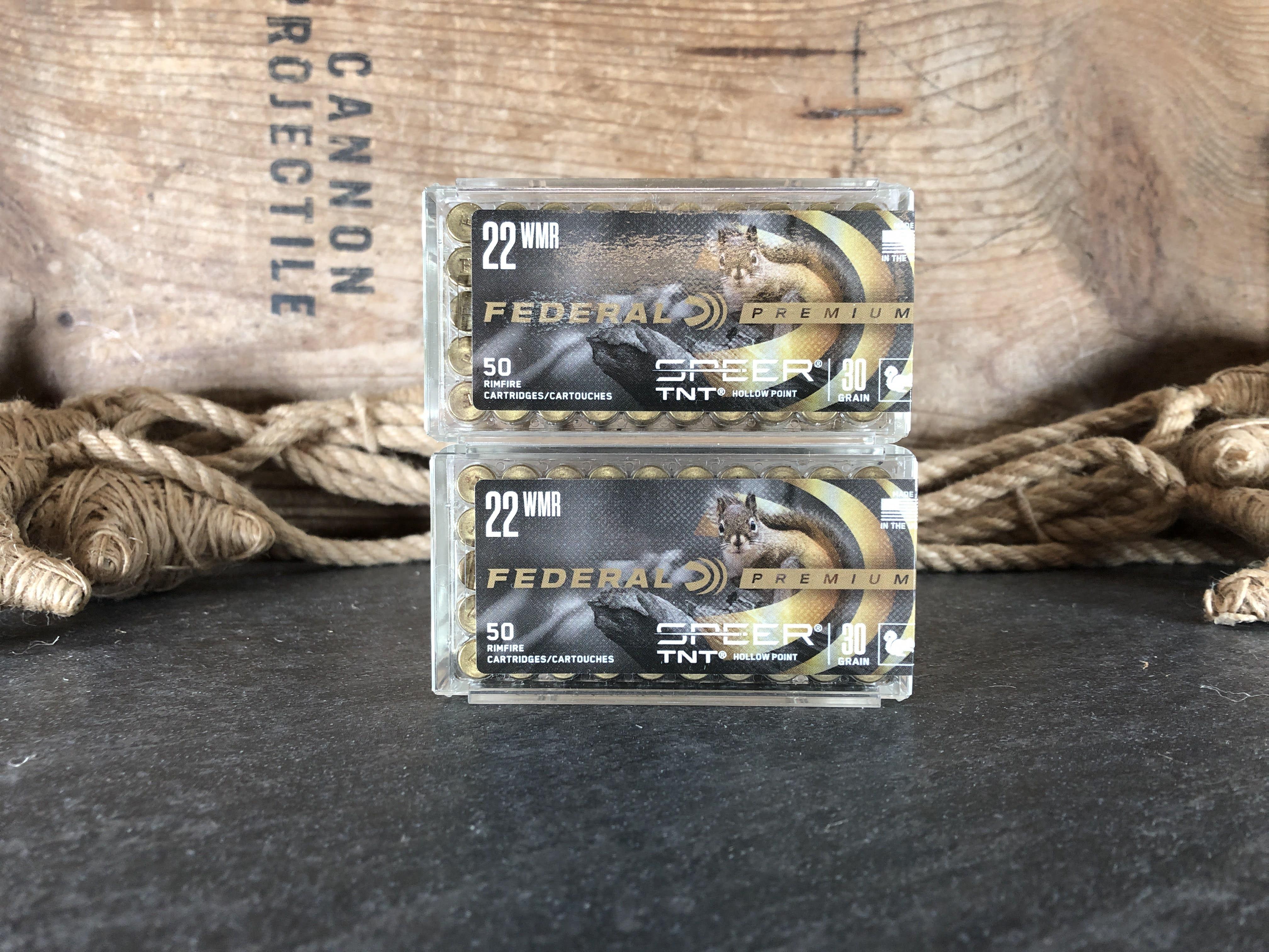 100 Rounds Federal Speer TNT 30gr .22WMR Ammunition - harveysauctions.com