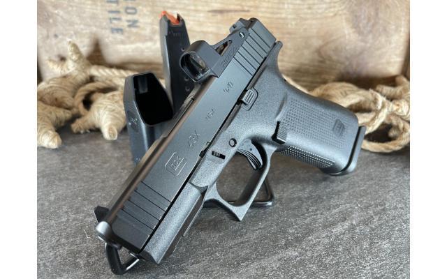 New Glock 43x MOS 9mm w/ Shield RMSc Optic - harveysauctions.com