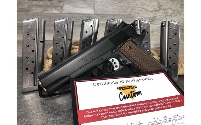 New Springfield Custom Shop Professional 1911 9mm - harveysauctions.com