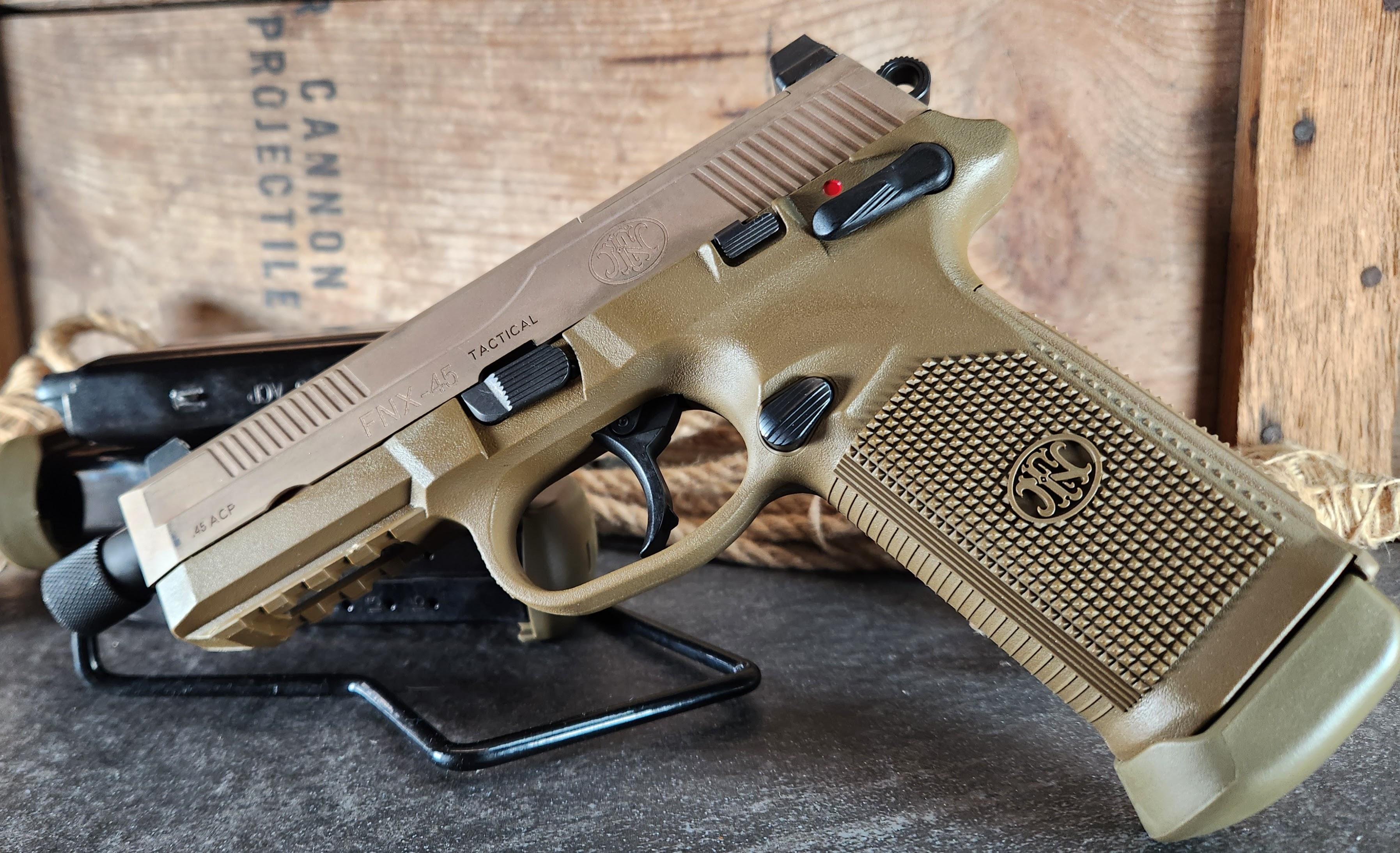 Pre-owned Fn Herstal FNX-45 Tactical .45ACP In Original Soft Case ...