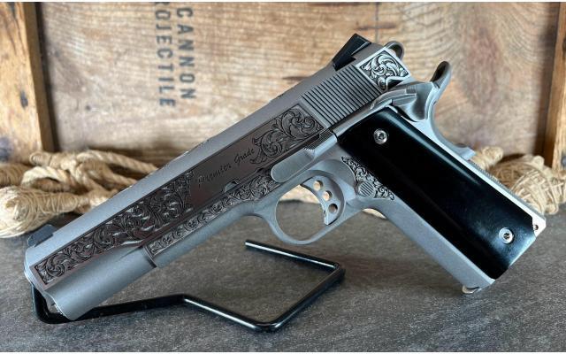 New Springfield 1911 Garrison Premier Grade .45acp Engraved ...