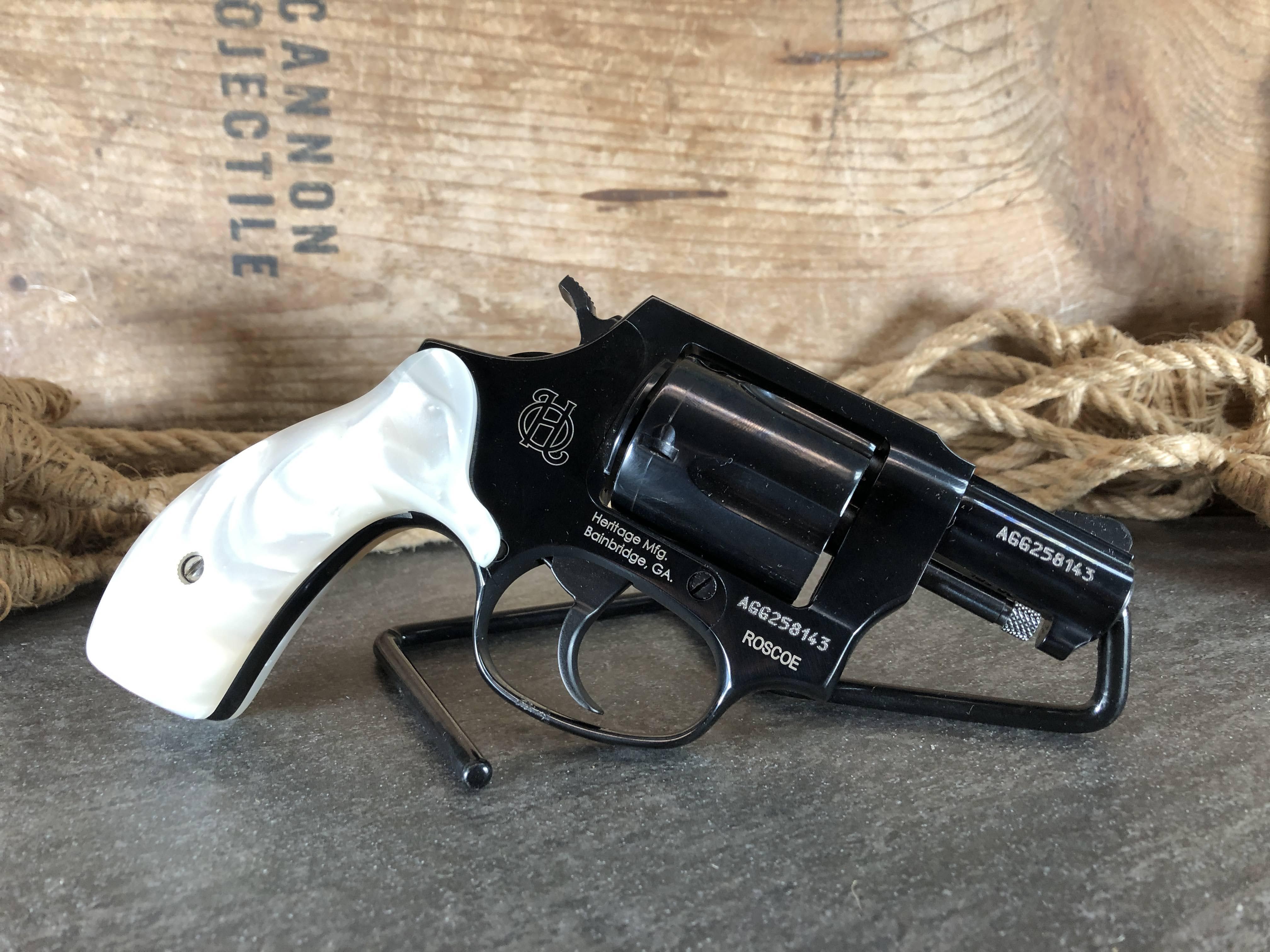 New Heritage Roscoe .38spl Pearl - harveysauctions.com