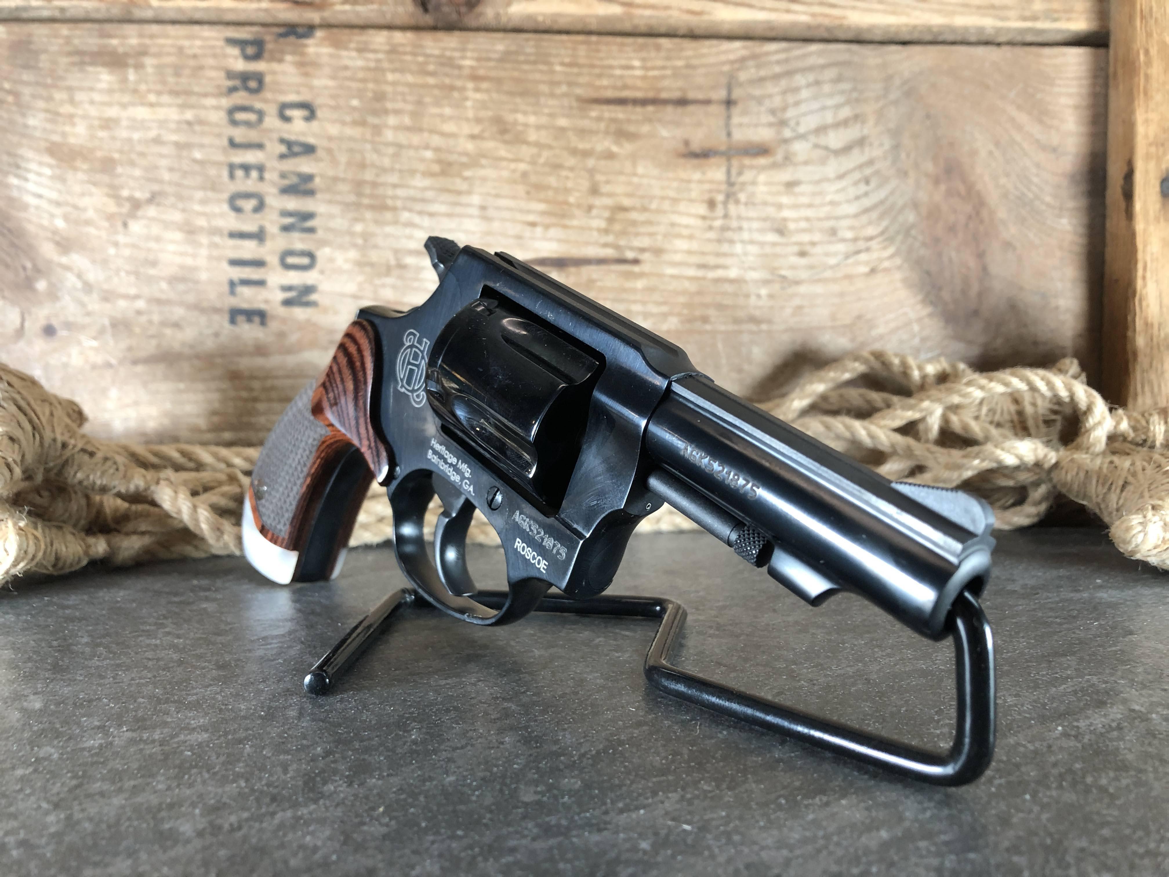 New Heritage Roscoe .38spl Rosewood & Pearl - harveysauctions.com