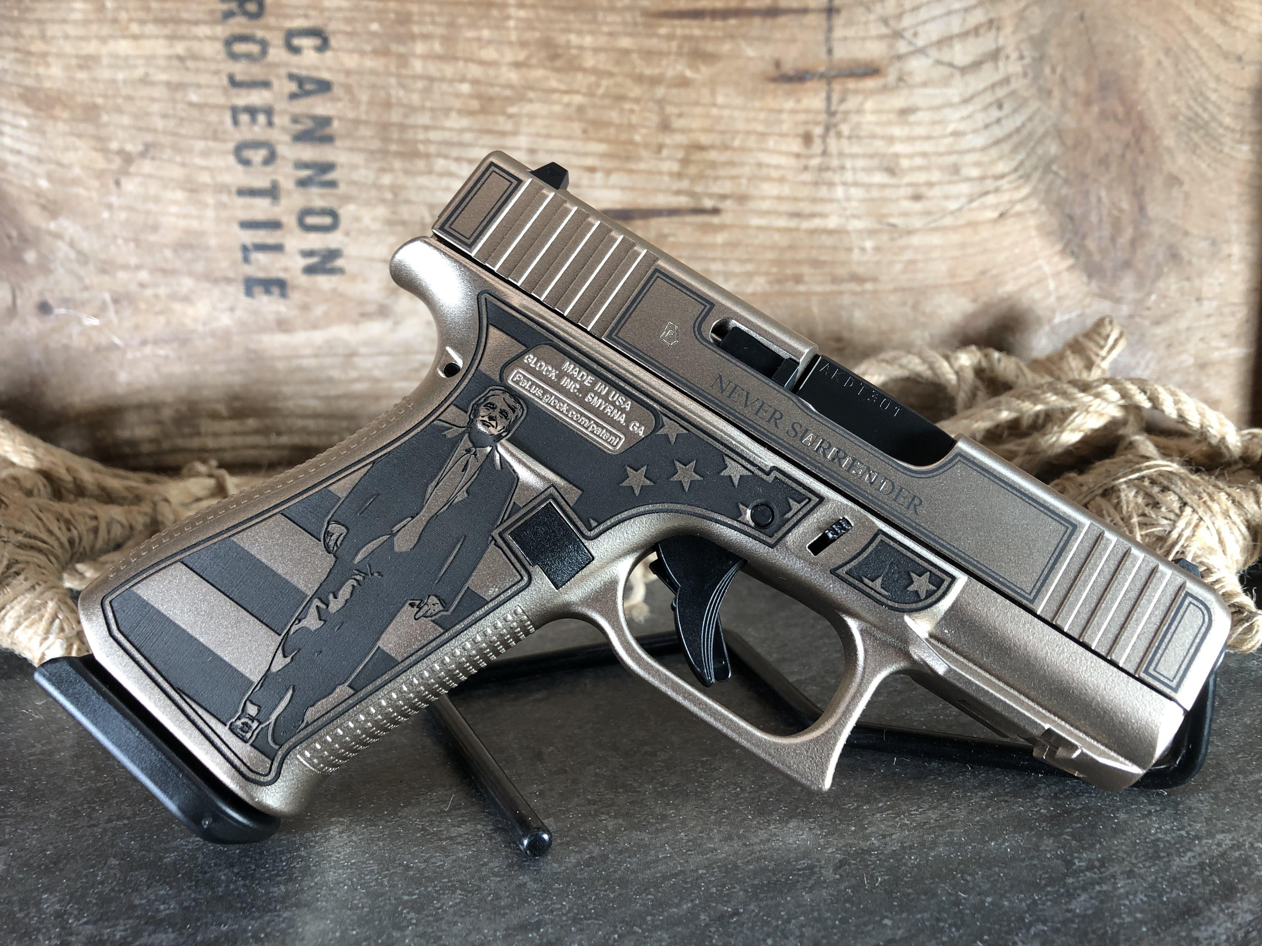 New Glock 43x Trump Fight 9mm - harveysauctions.com
