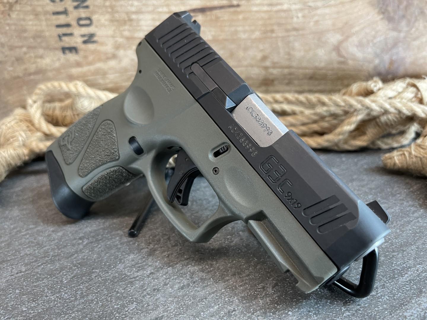 Taurus G3C 3.2" 9mm, OD Green - No Box - Pre-Owned - harveysauctions.com