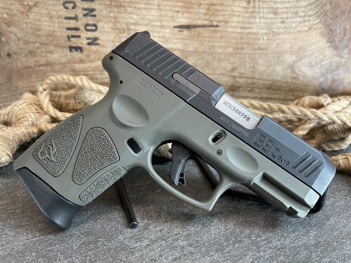 Taurus G3C 3.2" 9mm, OD Green - No Box - Pre-Owned - harveysauctions.com
