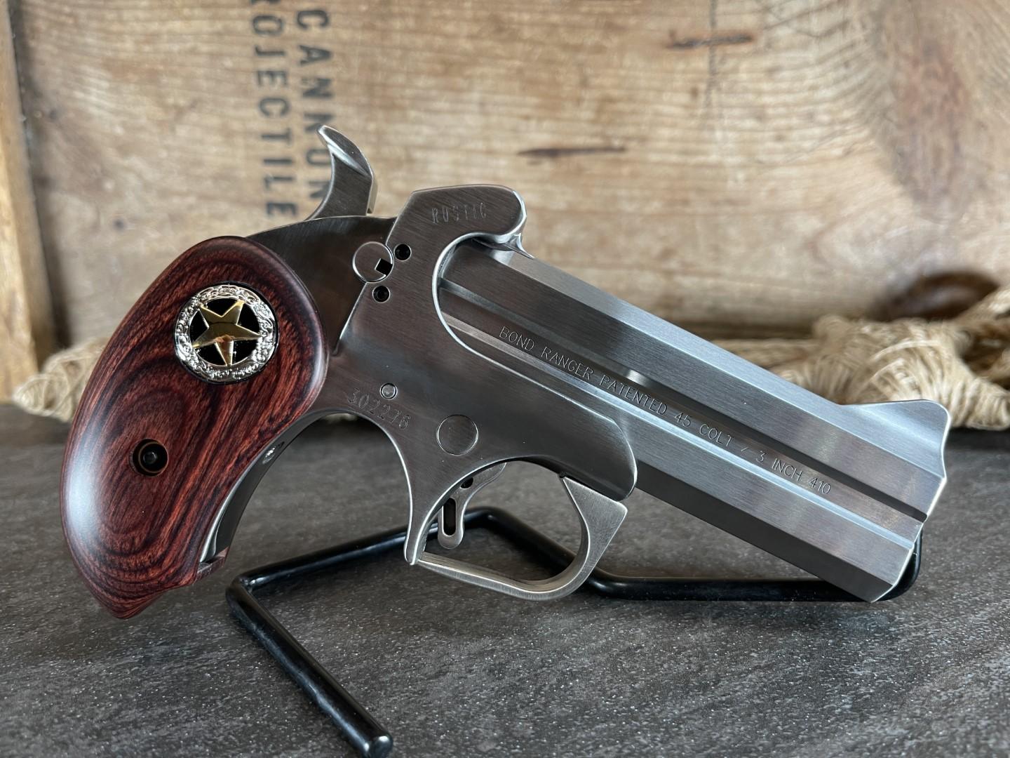 Bond Arms Rustic Ranger 4.25" .45LC/.410GA w/ Holster - harveysauctions.com
