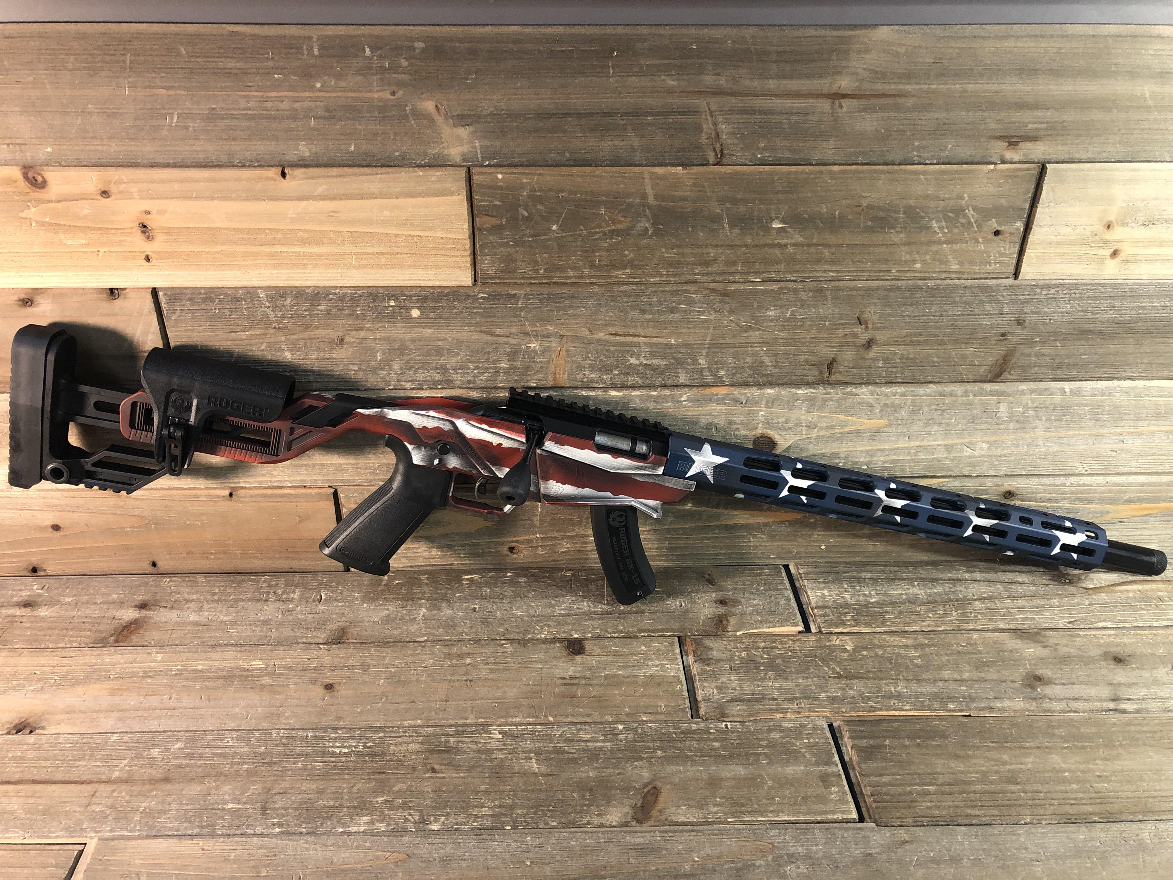 New Ruger Precision Rimfire American Flag 22lr - harveysauctions.com