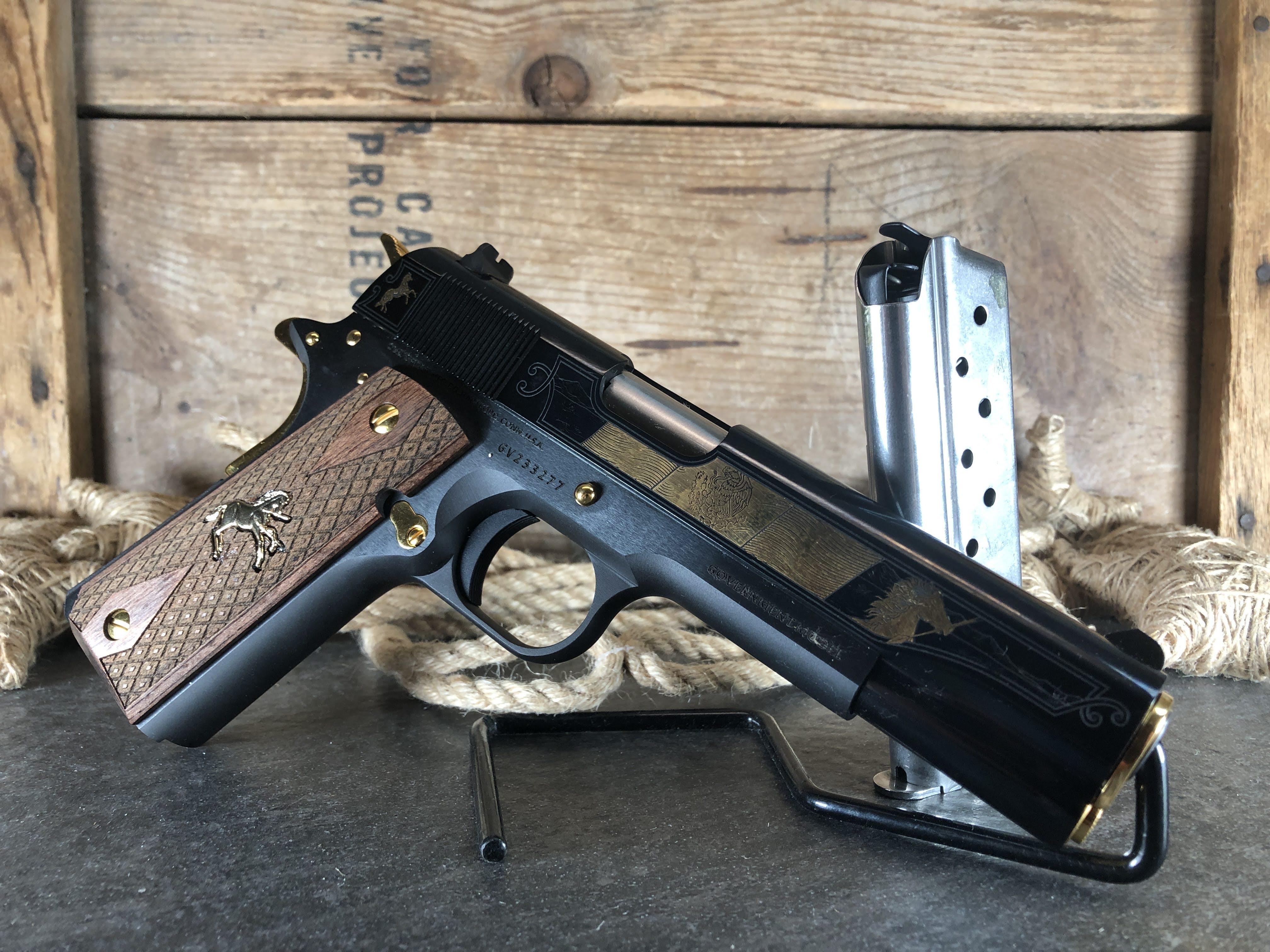 New Colt 1911 El Orgullo De Mexico .38super - harveysauctions.com