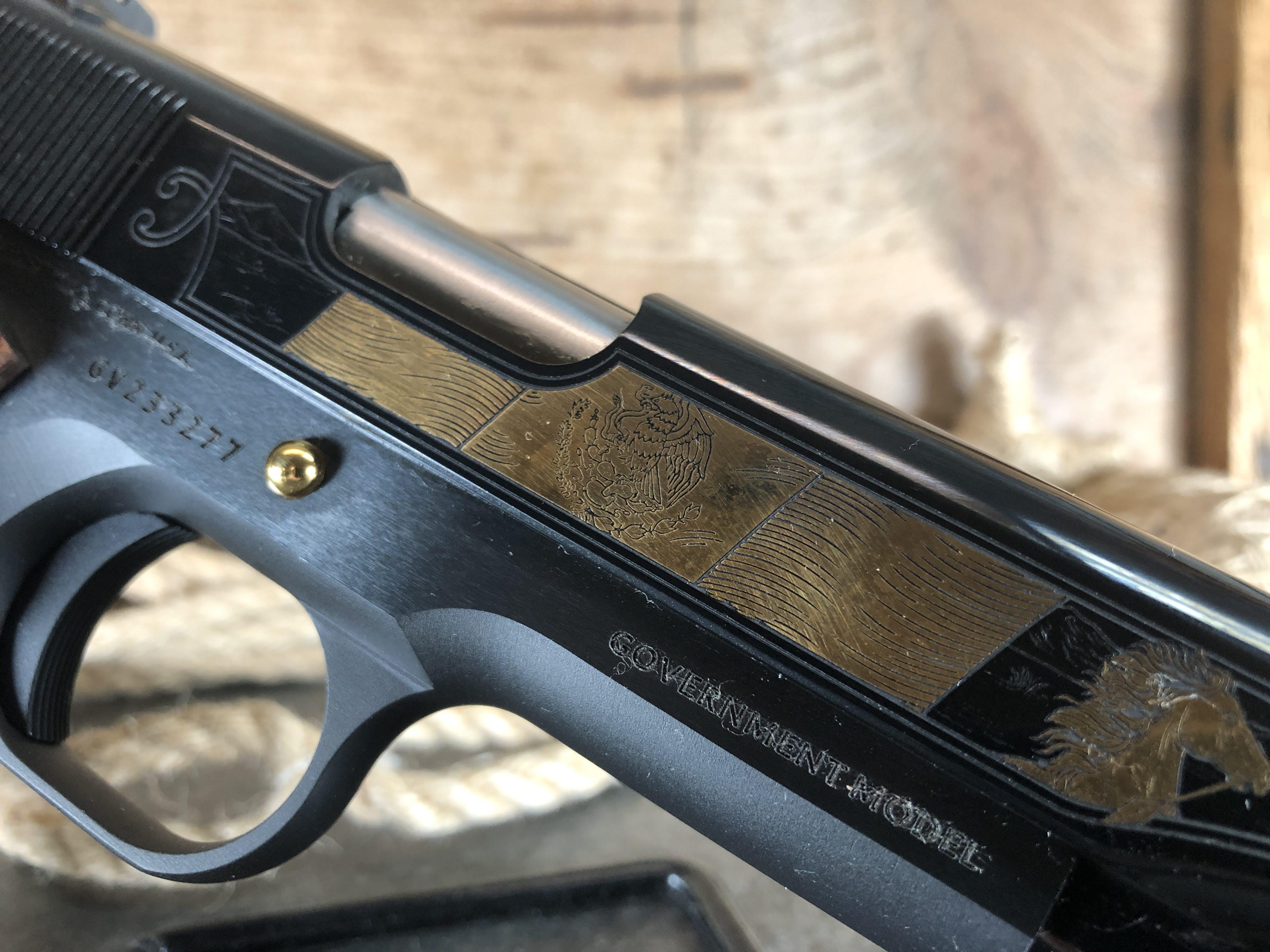 New Colt 1911 El Orgullo De Mexico .38super - harveysauctions.com