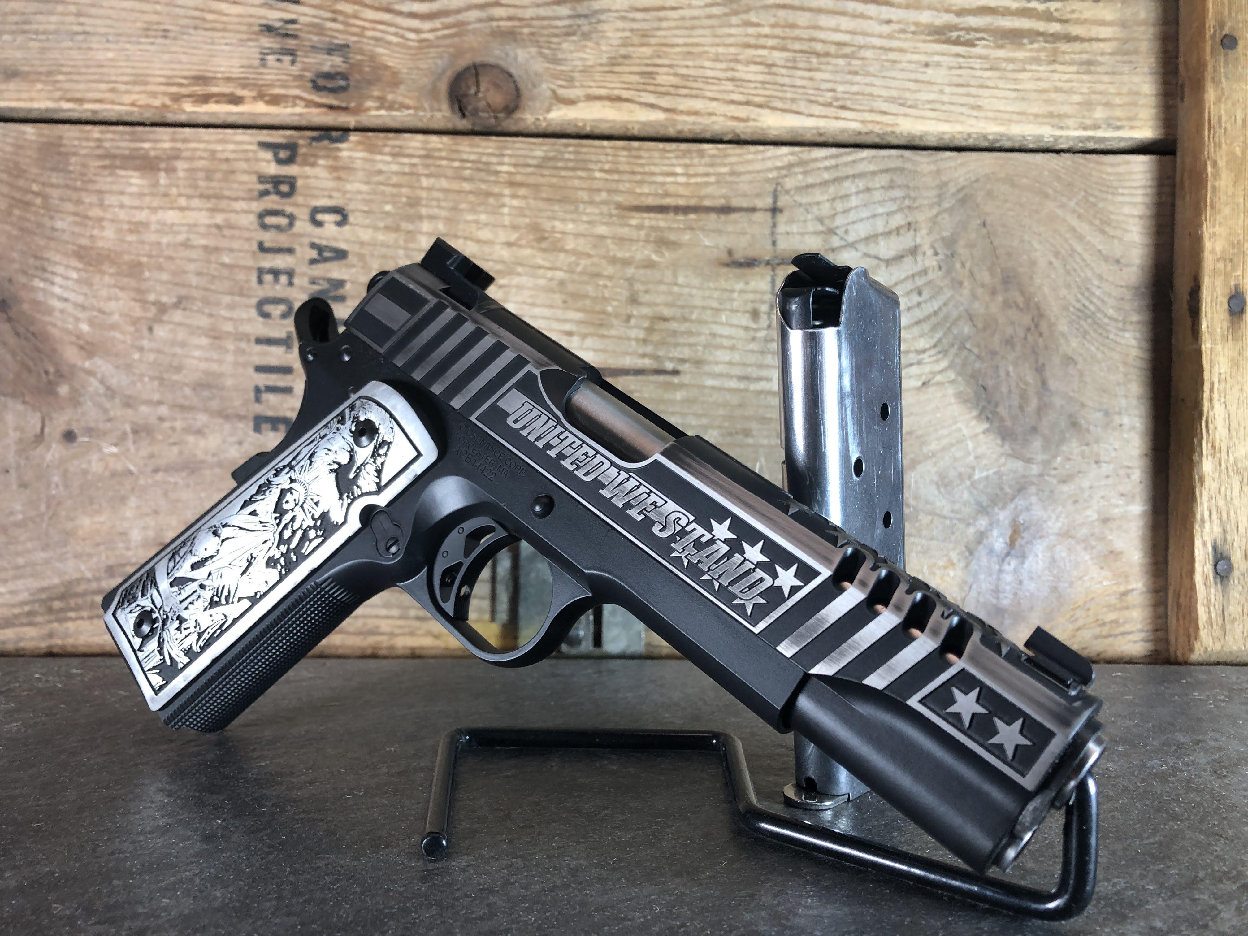 Pre-owned Auto Ordnance 1911 United We Stand .45acp In Hard Case ...