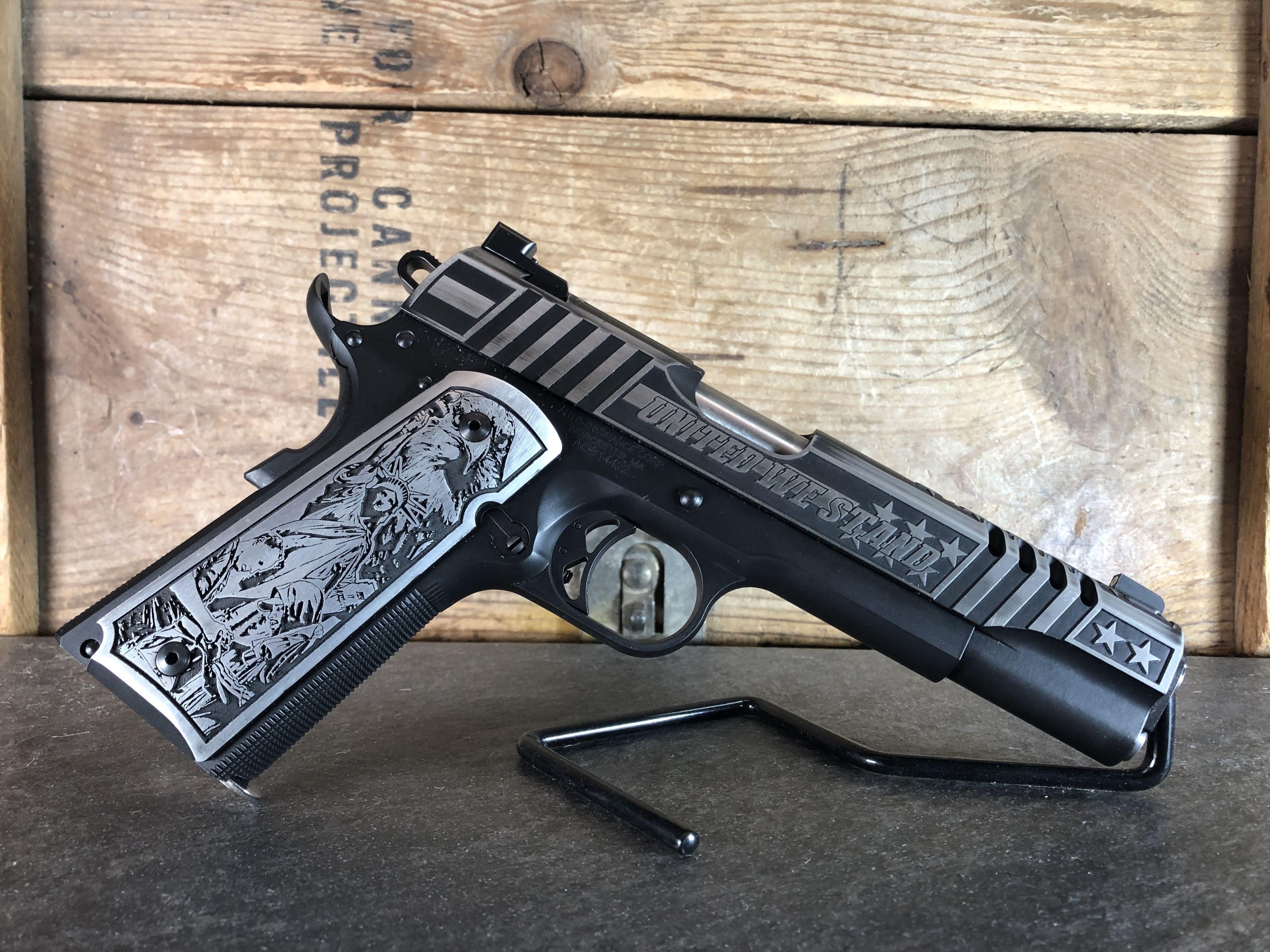 Pre-owned Auto Ordnance 1911 United We Stand .45acp In Hard Case ...