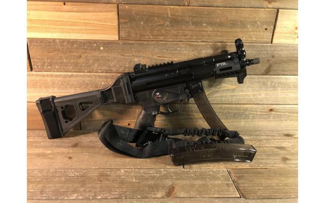Pre-owned PTR9 Pistol 9mm W/ SBT5KA Folding Brace - harveysauctions.com